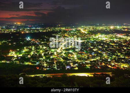 Aerial view of Chittorgarh town from the fort - Rajasthan State of ...