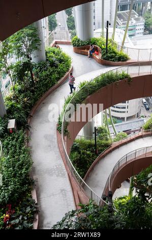Vertical greening building in Singapore sustainable urbanism Stock ...