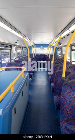 Bus interior seats Stock Photo - Alamy