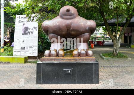 Botero bird Sculpture destroyed by a bomb on a terrorist attack at San ...