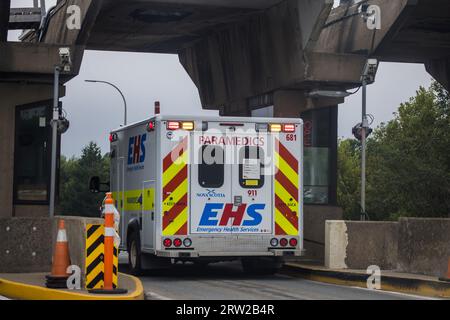 Paramedic Emergency Health Service EHS responders responding to an ...