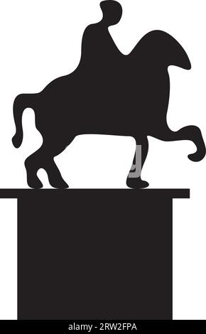 statue ancient rome color icon vector illustration Stock Vector Image ...