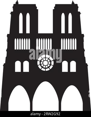 Notre dame Simple vector icon. Modern, simple flat vector illustration ...