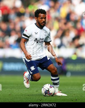 Preston North End's Duane Holmes during the Sky Bet Championship match at Vicarage Road, Watford ...
