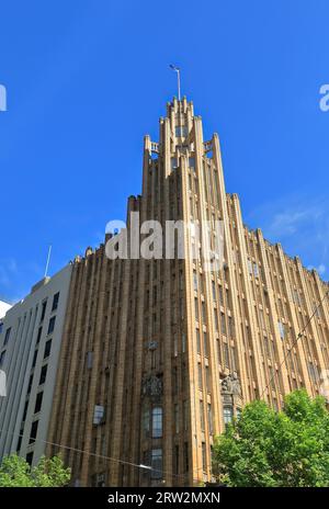 gothic turret manchester unity building melbourne australia Stock Photo ...