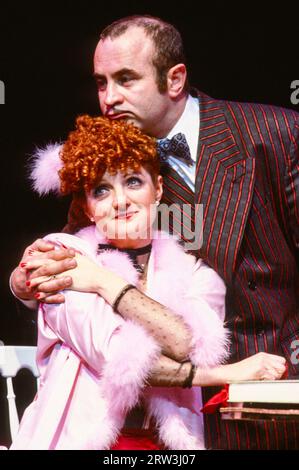 Julia McKenzie (Miss Adelaide), Bob Hoskins (Nathan Detroit) in GUYS ...