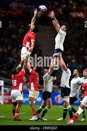 Ireland's Peter O'Mahony during the World Cup match at the Olympic ...