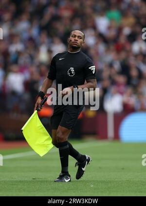 Birmingham, UK. 16th Sep, 2023. Linesman Akil Howson during the Premier ...