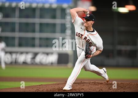 Houston Astros starting pitcher Hunter Brown (58) in the first inning ...