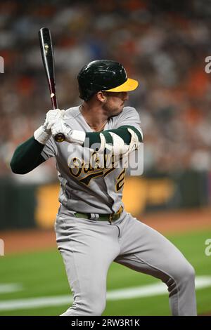 Oakland Athletics' Brent Rooker (25) runs the bases after hitting a ...