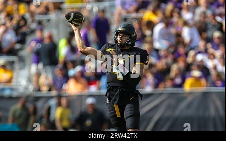 September 16,2023: Appalachian State junior Joey Aguilar (4) DIVES into ...