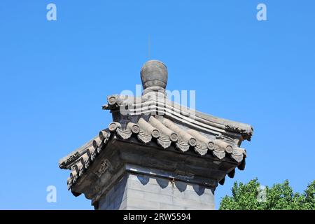 Gray brick carving architectural landscape, Beijing Stock Photo - Alamy