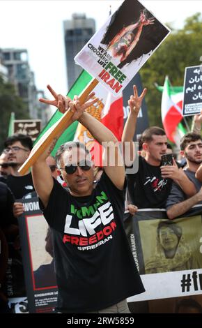 A man is arrested in Trafalgar Square during the Defend our Juries ...