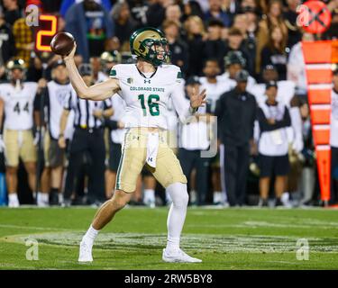Colorado State quarterback Brayden Fowler-Nicolosi runs the ball during ...