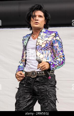Corey Feldman during Riot Fest Music Festival on September 16, 2023, in ...