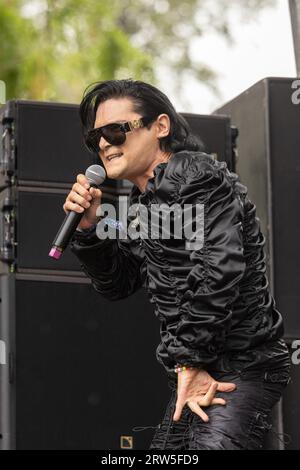 Corey Feldman during Riot Fest Music Festival on September 16, 2023, in ...