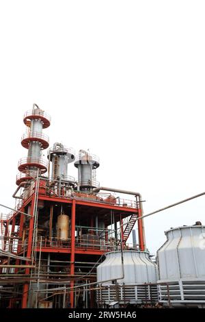 Mechanical equipment in refinery area Stock Photo - Alamy
