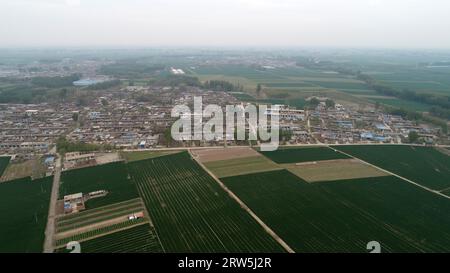 Farmland and villages are in the North China Plain Stock Photo - Alamy