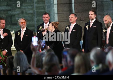 Sarah Dawn Finer during Martin "E-type" Erikson and Melinda Jacob's ...