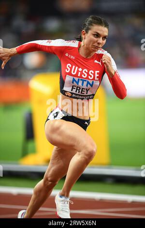 Géraldine Frey of Switzerland competing in the 60m heats on Day 2 at ...