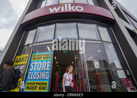 Wimbledon London UK. 17 September 2023 . “Everything Must Go” and store ...