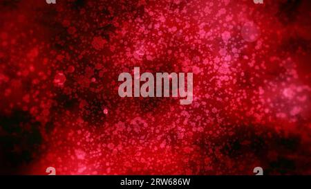 Background with flashing round spots of bacteria. Motion. Lots of ...