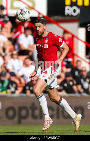 Ben Tozer #4 of Wrexham during the Sky Bet League 2 match Wrexham vs ...