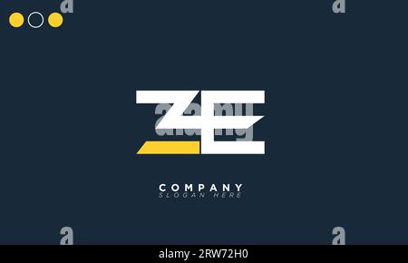 ZE Alphabet letters Initials Monogram logo Stock Vector Image & Art - Alamy