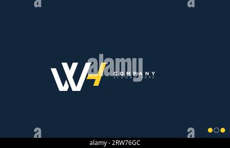 WH Alphabet letters Initials Monogram logo Stock Vector Image & Art - Alamy