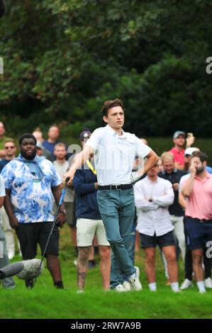 Tom Holland actor playing golf Stock Photo - Alamy