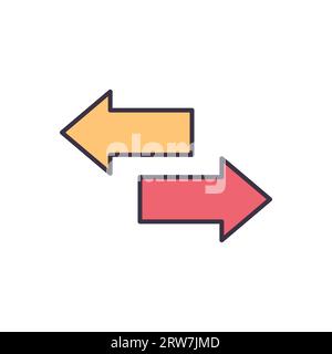 Opposition Simple vector icon. Illustration symbol design template for ...