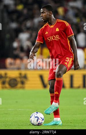 Evan Ndicka of A.S. Roma during the 17th day of the Serie A ...