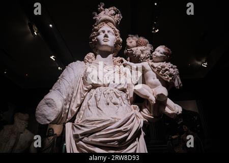 Statue of Tyche in Istanbul Archaeology Museum in Turkey Stock Photo ...