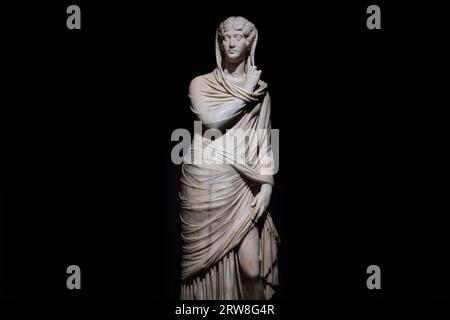 Statue of Cornelia Antonia at the Archeology Museum in Istanbul Turkey ...