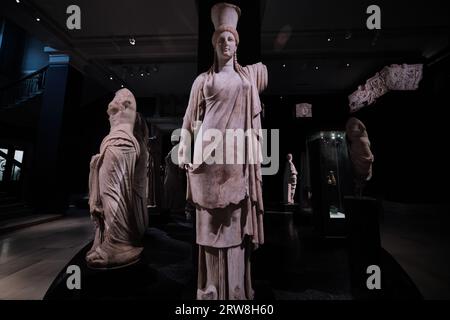 Statue in Istanbul Archaeological Museums, Istanbul City, Turkey Stock ...
