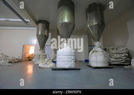 Mechanical equipment of salt production line Stock Photo - Alamy
