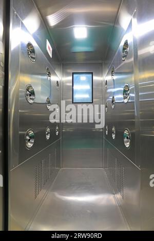 Factory air shower room, close-up photo Stock Photo - Alamy