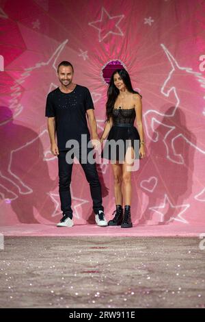 Designer duo Hila Aadnevik and Kristian Aadnevik at the Spring / Summer ...