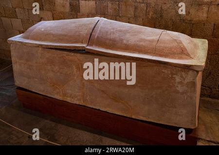 Ancient terracotta coffin, 3rd century, Archaeological Museum in the ...
