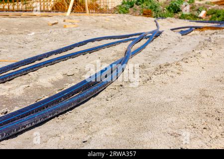 PVC drain pipe system of the bridge Stock Photo - Alamy