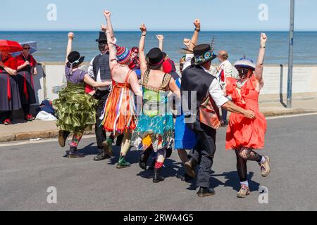 Molly Dancers at the Potty Festival in Sheringham Stock Photo - Alamy