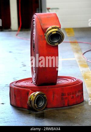 DFD1 drill 04-19-2023 Ed Cabral pulling the 4" LDH off Engine3 with the ...