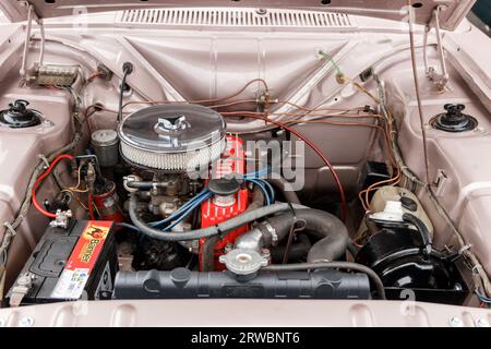 Ford Cortina Mark 1 engine. Blackpool Ford Day 2023 Stock Photo - Alamy