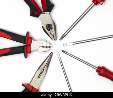 A versatile set of tools (top-down view): screwdrivers for screw ...