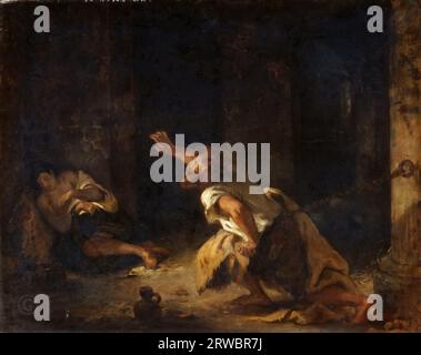 Eugène Delacroix - Prisoner Chillon 1834 Stock Photo - Alamy