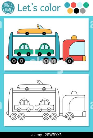 water truck coloring pages