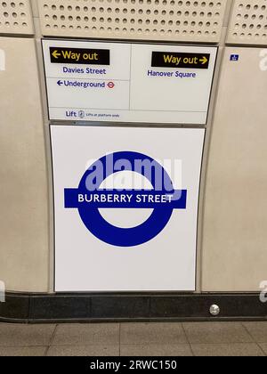 Bond Street Tube station becomes 'Burberry Street' and draws mixed ...