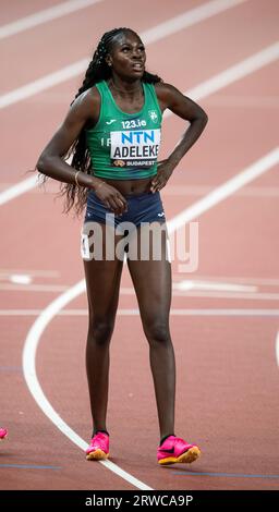 Rhasidat Adeleke of Ireland competing in the 400m semi-finals at the ...