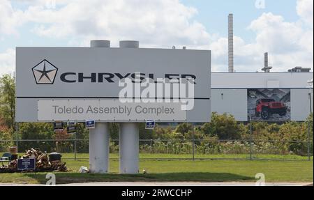 The Chrysler Toledo Assembly Complex in Toledo, Ohio. The manufacturing ...