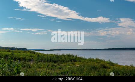 The Beautiful Mackenzie River Near Fort Simpson, Northwest Territories ...